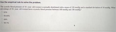 Solved Use The Empirical Rule To Solve The Problem The Chegg
