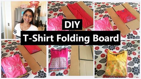 Diy Shirt Floder How To Make T Shirt Floding Board With Card Board Shirt Folding Board Youtube