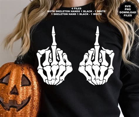 Skeleton Middle Fingers Svg Fuck You Fingers Skeleton Hand Skeleton