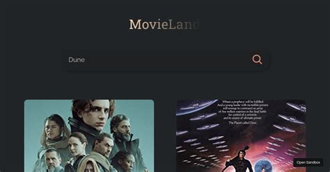 Movie App ReactJs Codesandbox