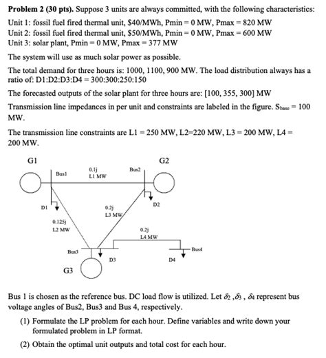 Solved Problem 2 30 ﻿pts ﻿suppose 3 ﻿units Are Always