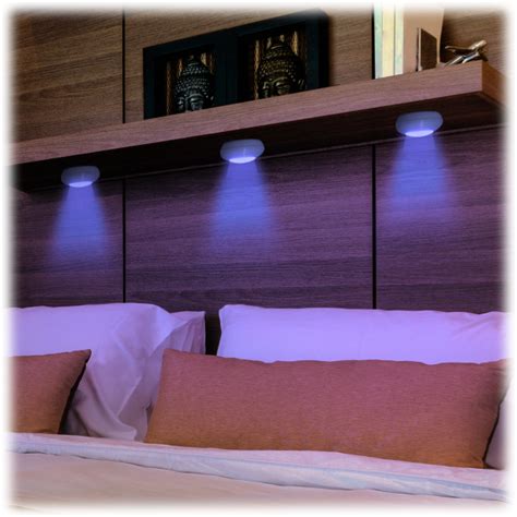 MorningSave Color Changing Wireless LED Puck Lights W Remote Control