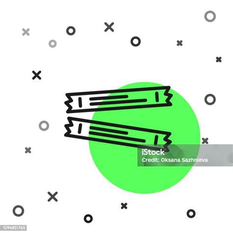 흰색 배경에 격리 된 검은 줄 설탕 스틱 패킷 아이콘 커피 소금 향신료로 대량 식품을위한 빈 개별 패키지 벡터 가냘픈에 대한 스톡 벡터 아트 및 기타 이미지 Istock