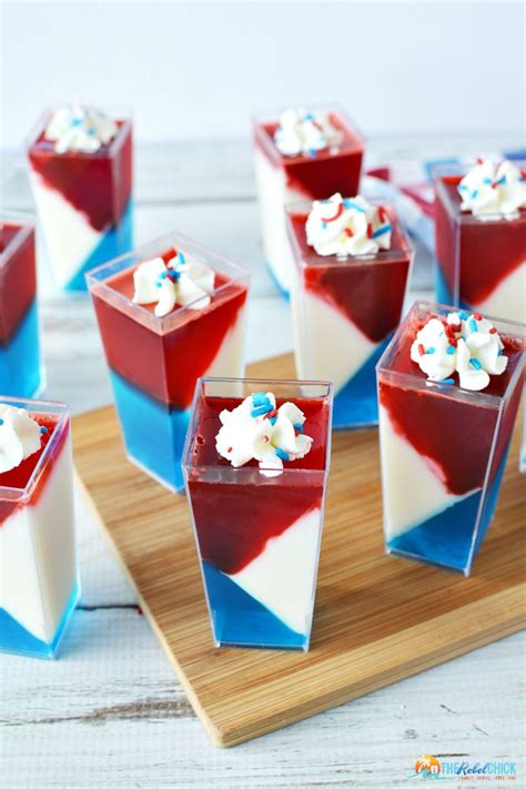 Red White And Blue Jell O Cups Recipe The Rebel Chick