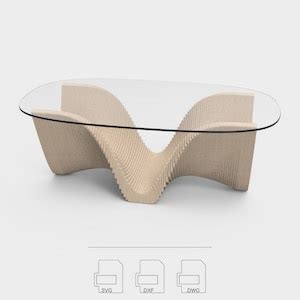 Parametric Dinner Table Surge Router Cut Files CNC Files Vector Files Dxf Dwg Svg