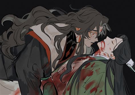 Shen Qingqiu And Luo Binghe Renzha Fanpai Zijiu Xitong Drawn By Akmizuk Danbooru