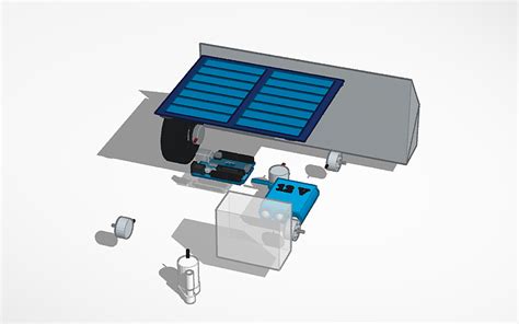 3d Design Arduino Based Solar Grass Cutter And Smart Sprinkler System Tinkercad