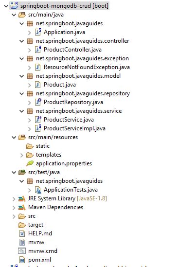 Spring Boot CRUD Rest API MongoDB Maven Example Tutorial