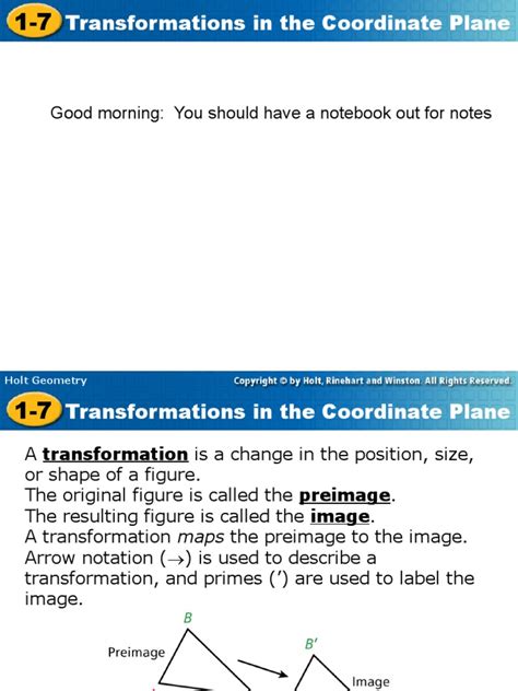 Transformation Notes Pdf Cartesian Coordinate System Coordinate System