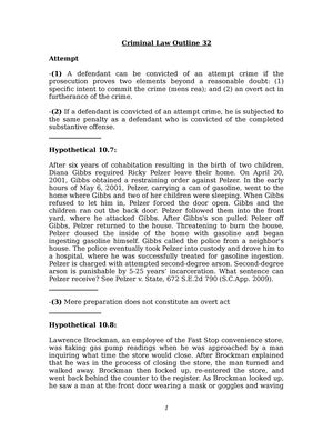 Criminal Law Principles And Common Law V Mpc Chart Crju 314 Usc