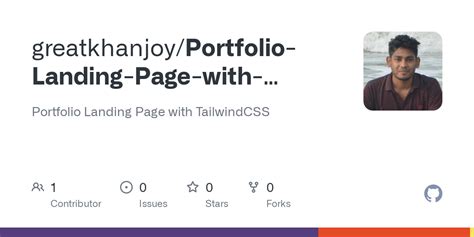 Github Greatkhanjoyportfolio Landing Page With Tailwindcss Portfolio Landing Page With