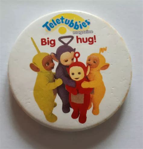 Teletubbies Magazine Big Hug Button Badge 1997 £195 Picclick Uk