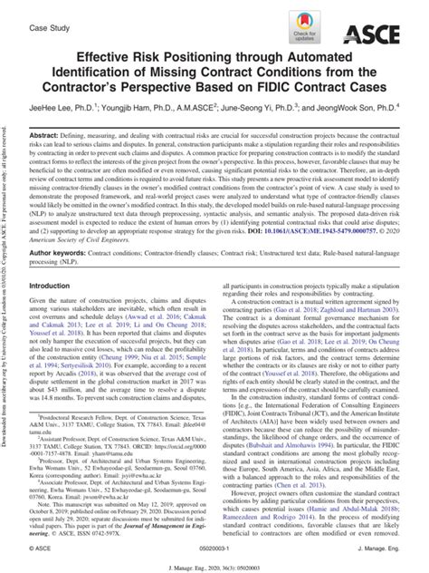 Effective Risk Positioning Through Automated Identification Of Missing Contract Conditions From