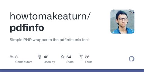 Github Howtomakeaturnpdfinfo Simple Php Wrapper To The Pdfinfo Unix