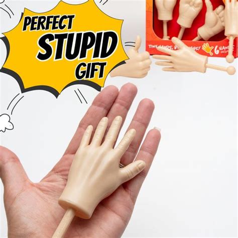 Novelty Ts Tiny Hands On Sticks Prank 3pk Of Peace Thumbs Up