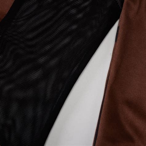 Mesh Color Blocking Patchwork Midi Dress Power Day Sale