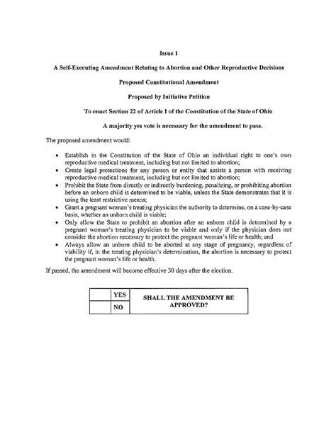 Ballot Language Issue 1