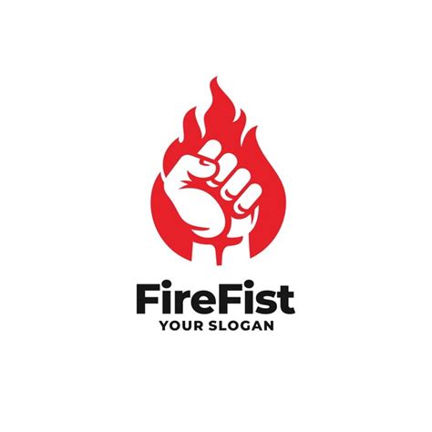 Premium Vector Fire Fist Logo Vector