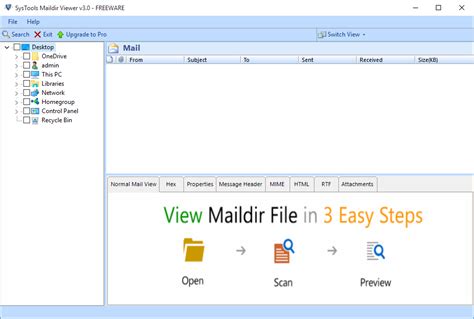 Maildir Viewer Tool Open And Read Maildir Files With Attachments