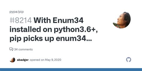 With Enum Installed On Python Pip Picks Up Enum Instead Of The Stdlib Enum Package
