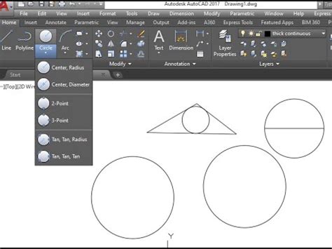 How To Draw Circle In AutoCad YouTube
