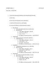 CIS 331 HOMEWORK 2 1 Docx HOMEWORK 2 02 20 2019 Due Date 03 04 2019 1 Given The Following