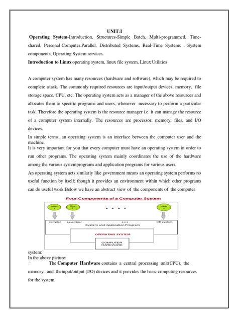 2operating System Troduction To Linux Pdf