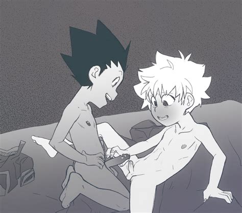 Anonanim Gon Freecss Killua Zoldyck Hunter X Hunter Absurdres