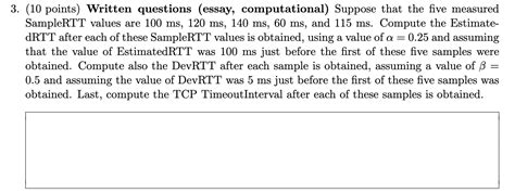 Solved 10 Points Written Questions Essay Computational