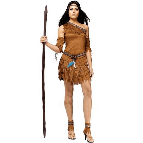 Cavewoman Costume Prehistoric Warrior Tribal Outfit For Halloween And