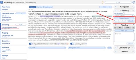 Screening Nested Knowledge Screening Nested Knowledge