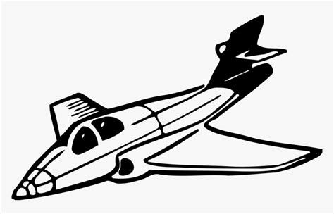 Line Artmonochrome Photographyvehicle Jet Plane Clipart Black And White Hd Png Download