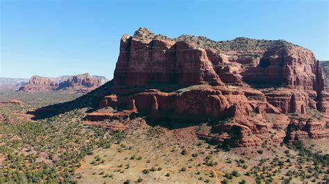 Gorgeous Scenery Of Red Rock Scenic Byway Sedona Arizona Aerial View