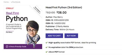 Pdf Head First Python 3rd Edition Oreilly Media