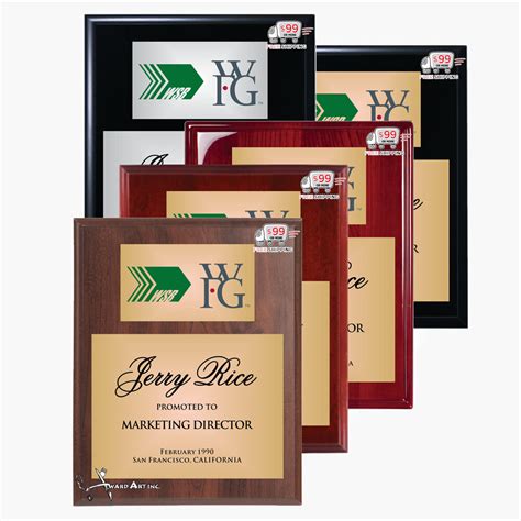 Wsb Wfg World System Builders Promotional Plaques For Different