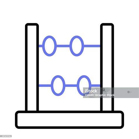 Primary Counting Education Amazing Vector Of Abacus Mathematical Calculating Frame Stock
