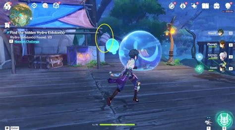 Find The Hidden Hydro Eidolon Silver Bottle Courtyard Genshin Impact 3