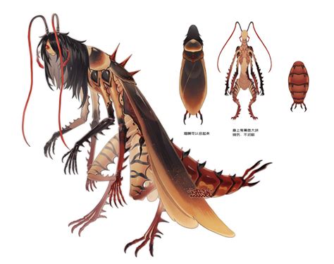 Safebooru 1other Antennae Bbbblebbbbb Black Hair Bug Cockroach
