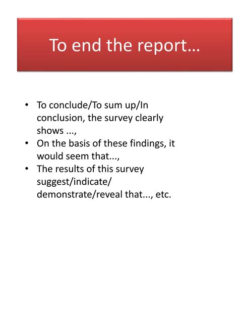 How To Write A Survey Report Report PPTX