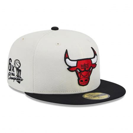 New Era Sapca Alba 59fifty Fitted Chicago Bulls Championship