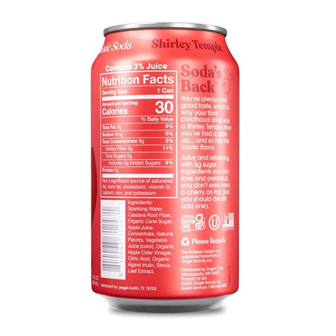 Poppi Prebiotic Soda Shirley Temple 12oz Pack Of 12 Discounts And