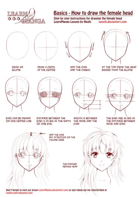 Learn Manga Female Hair Styles By Naschi On Deviantart