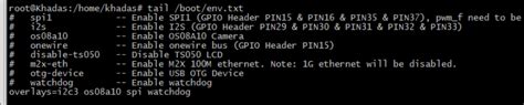 修改 boot env txt SPI 开启后找不到设备 VIM3 Khadas Community