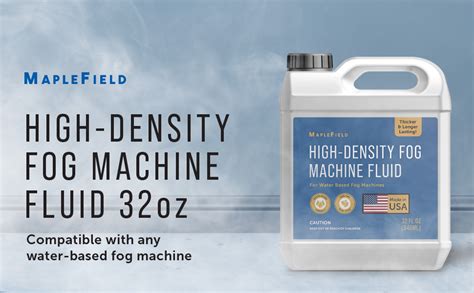 Maplefield High Density Halloween Fog Machine Fluid 32 Oz Great For Haunted Houses Spooky