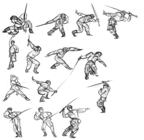 Sword Attack Poses