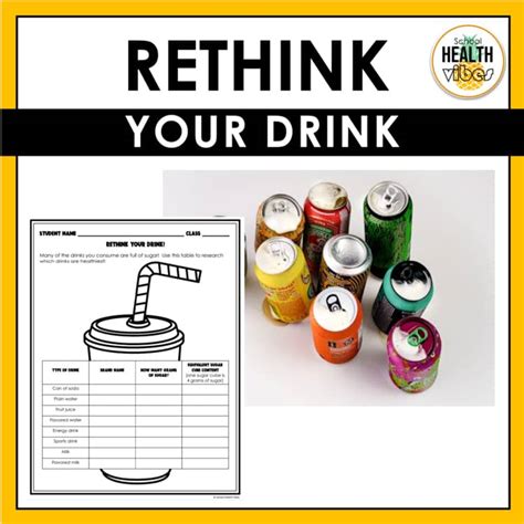 Rethink Your Drink Health Research And Poster Project For Teens