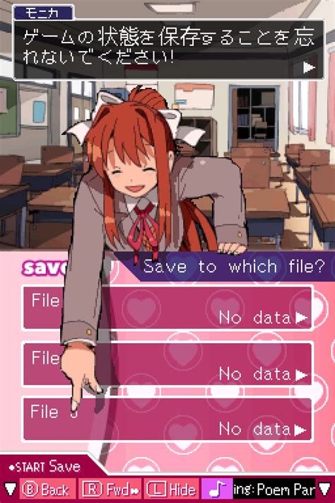 Monika Doki Doki Literature Club Drawn By Bendedede Danbooru