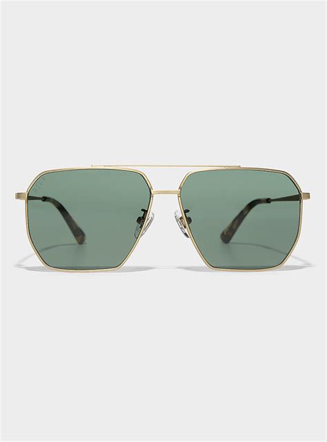 Berkeley Angular Metallic Sunglasses Diff Simons