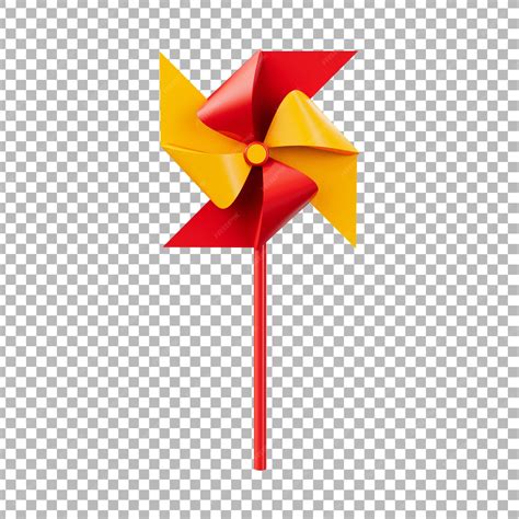 Premium Psd A Pinwheel On A Stick A Red And Yellow Pinwheel A