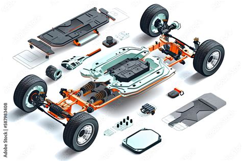 Modern Electric Car Chassis Design Battery Modular Platform Skateboard Module Pack Board With